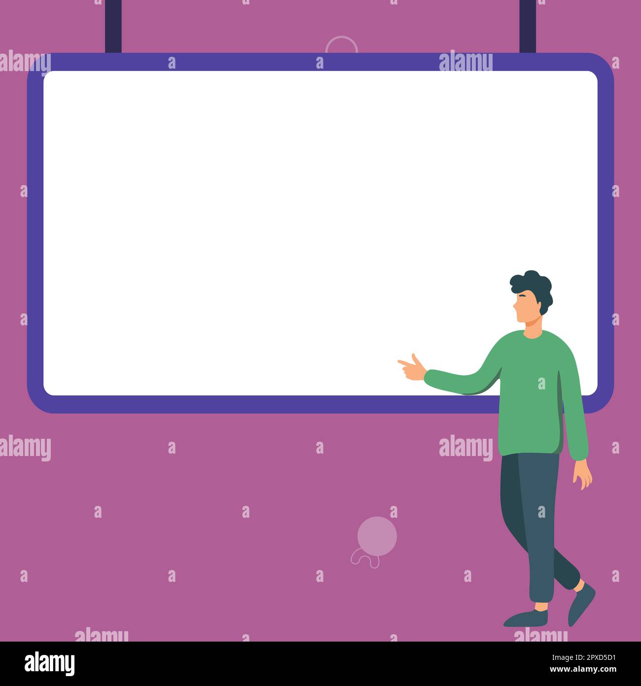 Man shows information on whiteboard. Finger pointing to table with ...