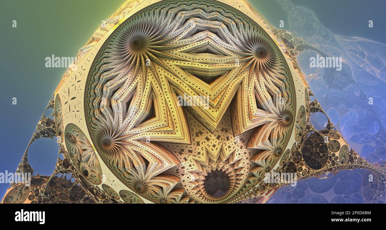 the surface of an alien planet under an alien sun 3d rendering Stock ...