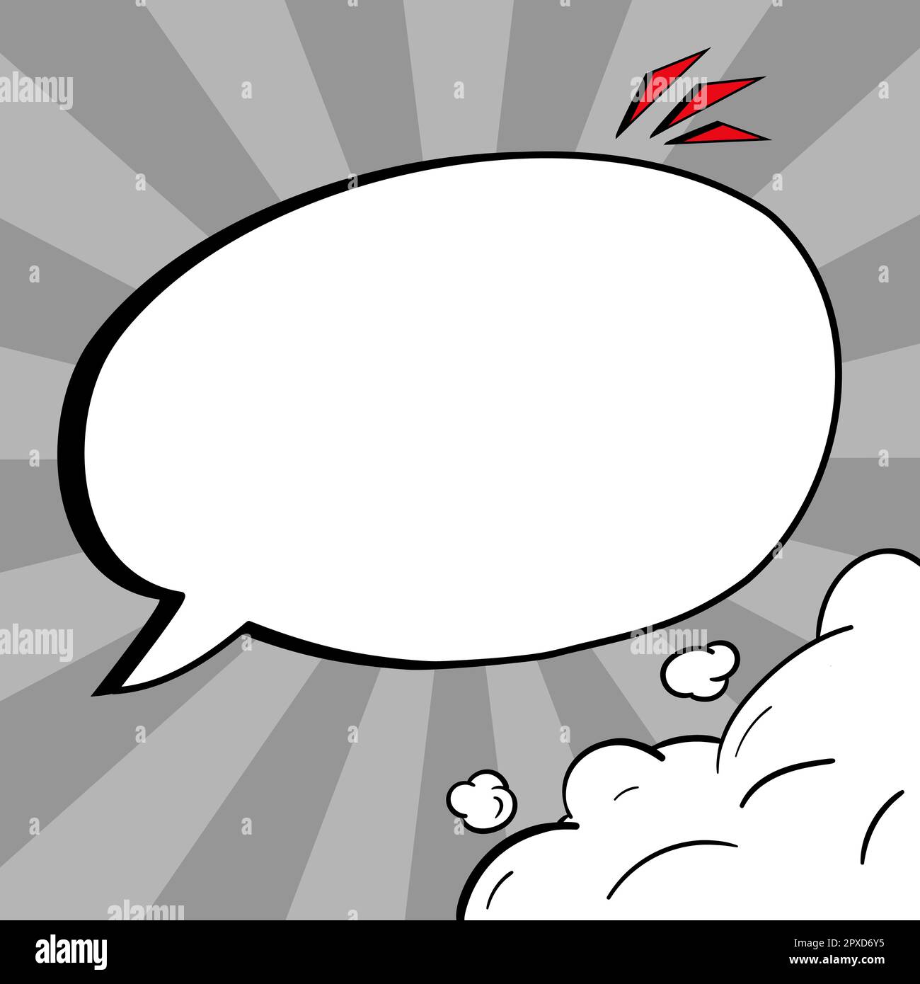 Speech Bubble With Copy Space Over Background. Template Framework For ...