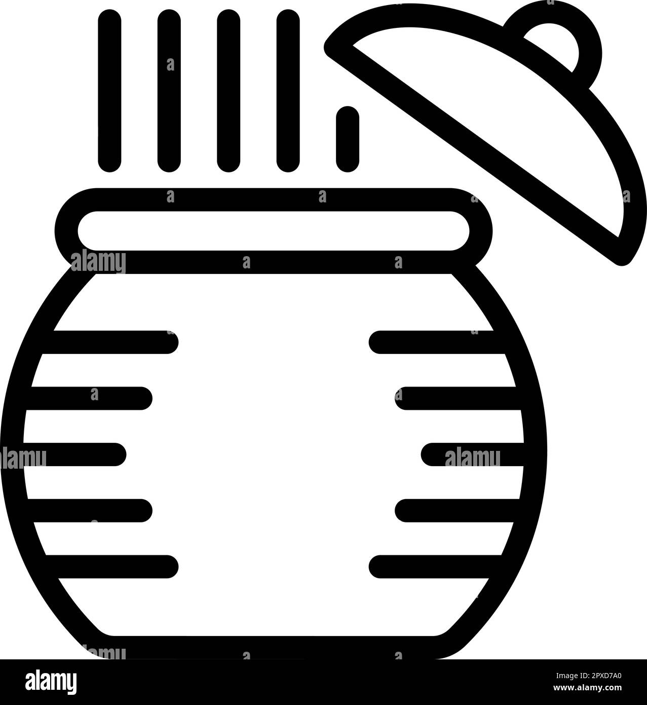 Polish food bowl icon outline vector. Poland country. Travel map Stock ...