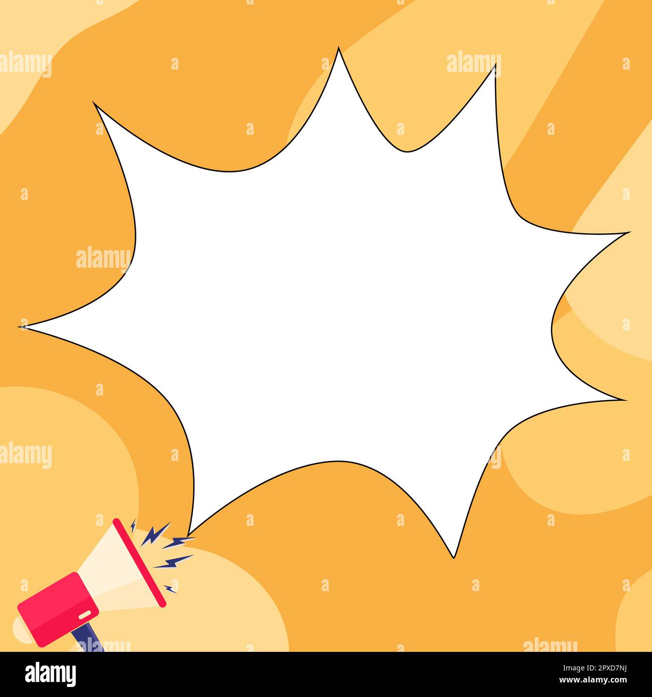 Bullhorn Voice Device With Speech Balloon Presenting Fresh Messages ...