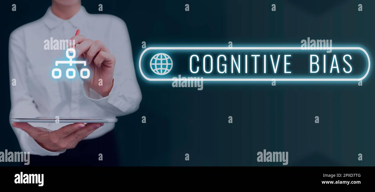 Conceptual display Cognitive Bias, Word Written on Psychological ...