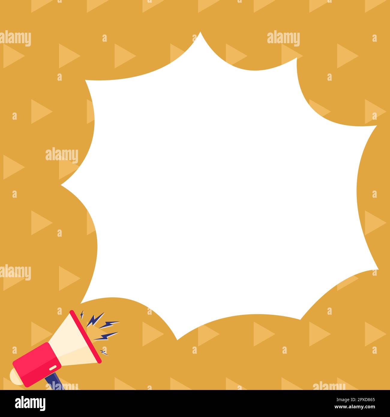 Bullhorn Voice Device With Speech Balloon Presenting Fresh Messages ...
