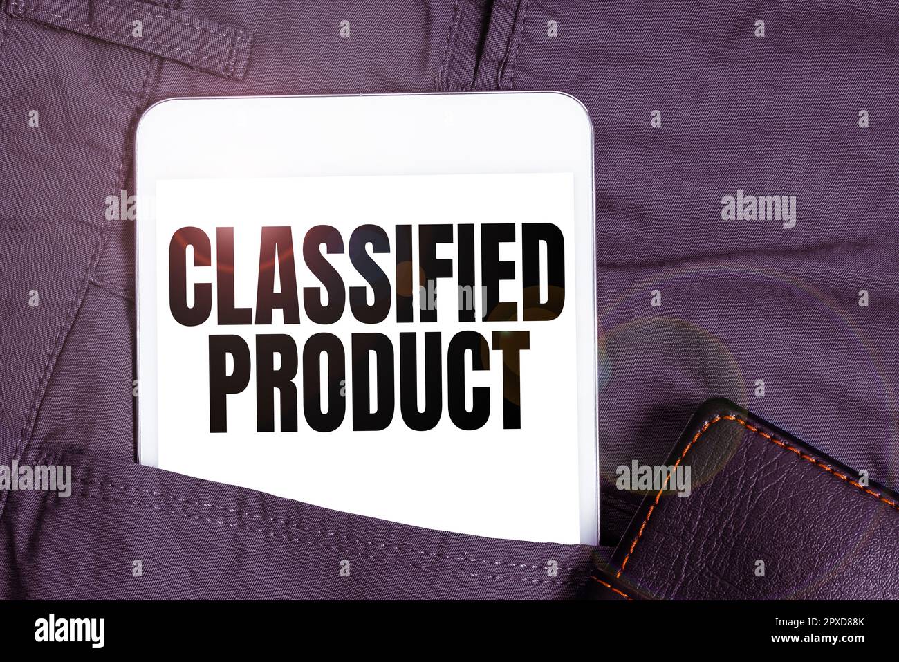 Hand writing sign Classified Product, Business concept Sensitive Data ...