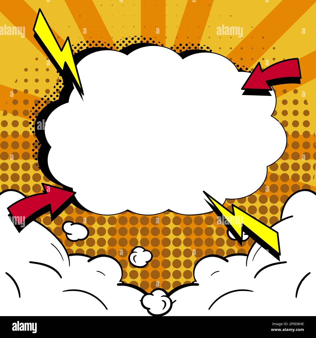 Comics Design Frames. Photo Frame Set With Explosion For Add Collage ...