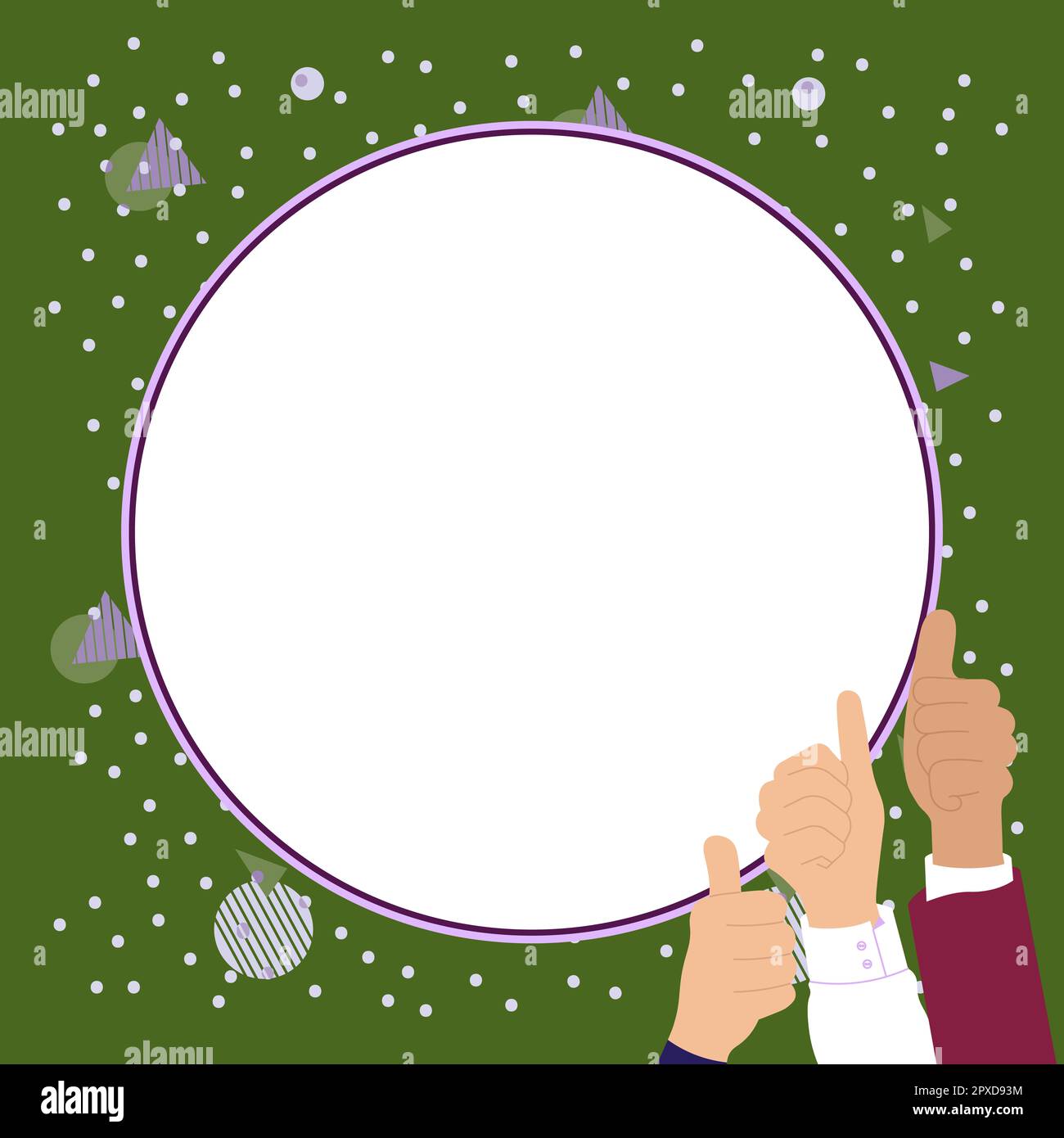 Big finger raised up pointing to whiteboard with important information ...