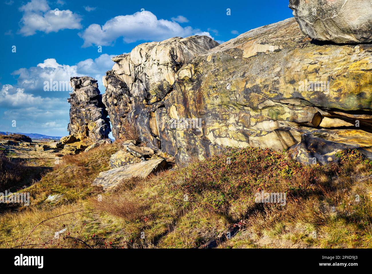 A photo of Devil's Wall in Germany Stock Photo - Alamy