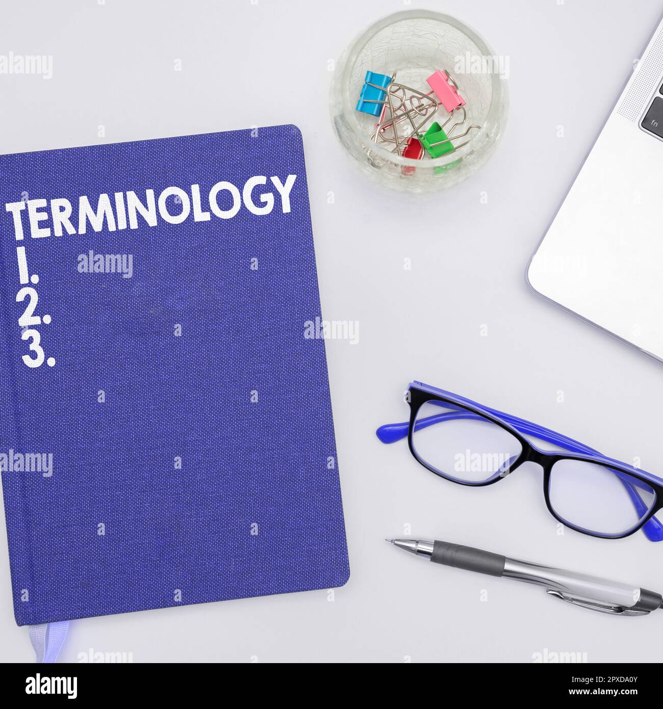 Text sign showing Terminology, Business approach Terms used with ...