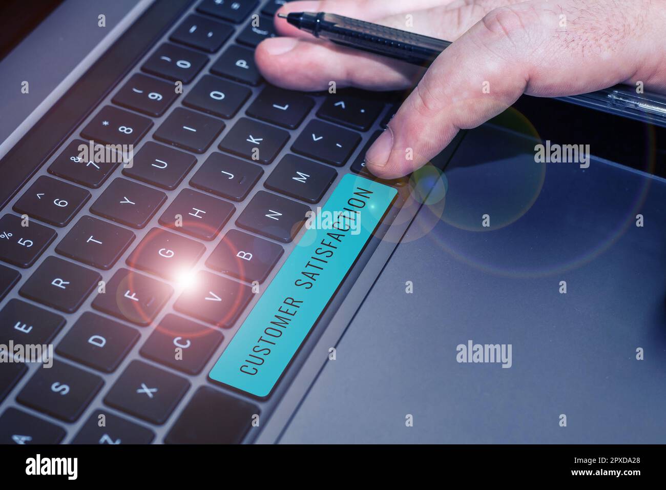 Text showing inspiration Customer Satisfaction, Word for Exceed ...