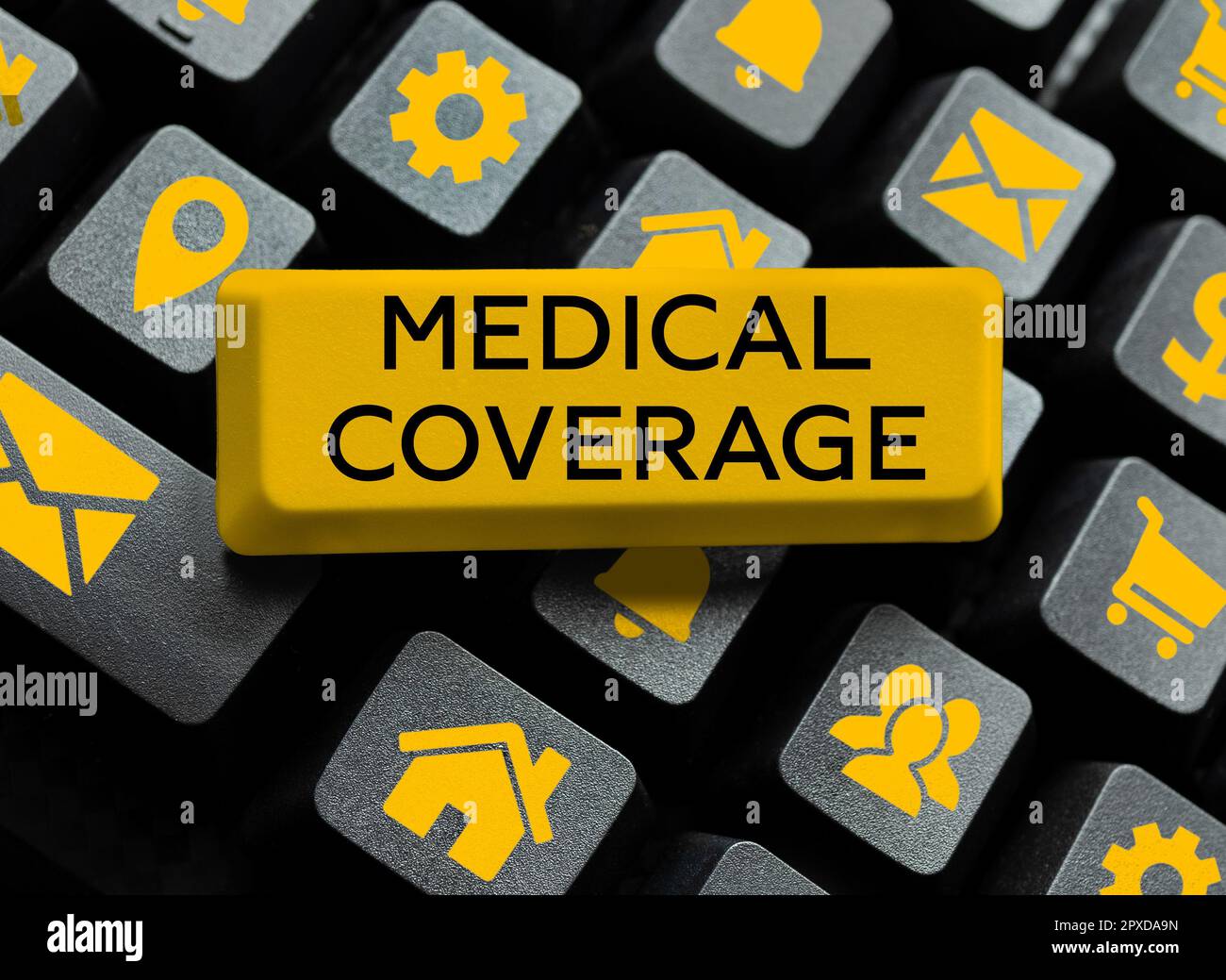 Text showing inspiration Medical Coverage, Concept meaning inclusion ...