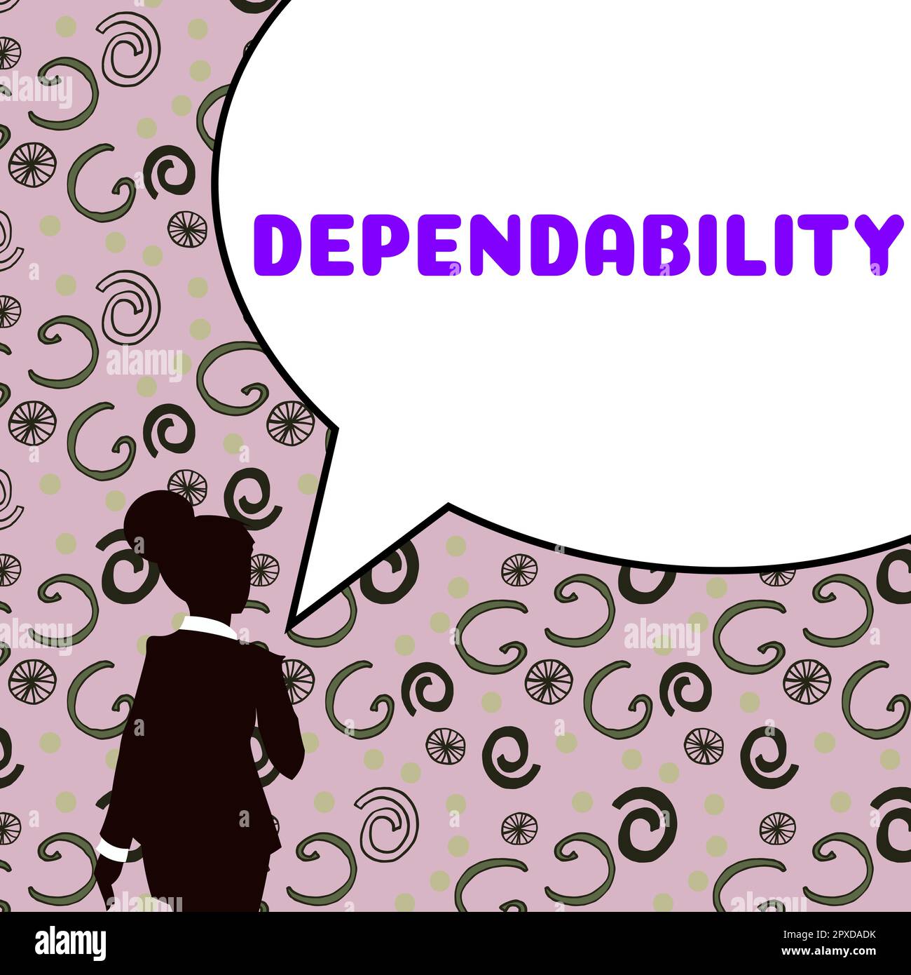 Conceptual caption Dependability, Word for capable of being trusted or ...