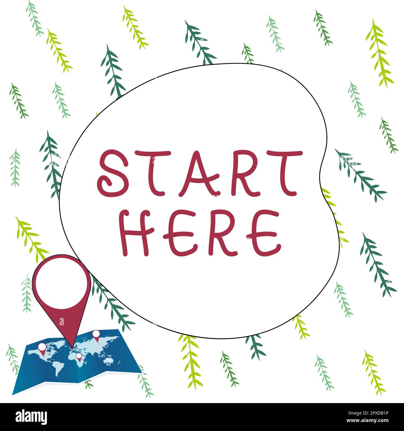 Hand writing sign Start Here, Conceptual photo telling someone this is ... Hand writing sign Start Here, Conceptual photo telling someone this is ...