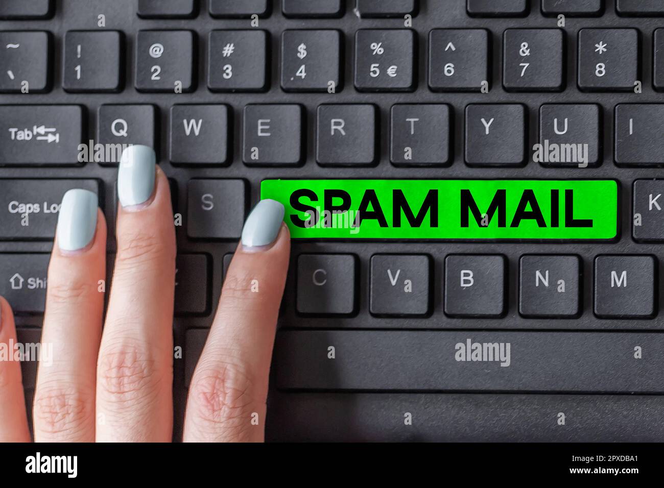 Writing displaying text Spam Mail, Concept meaning Intrusive ...