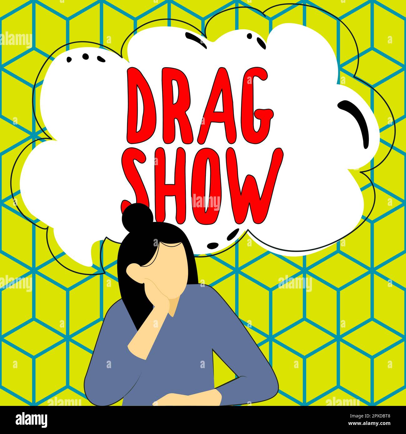 Hand writing sign Drag Show, Business showcase competitive event where ...