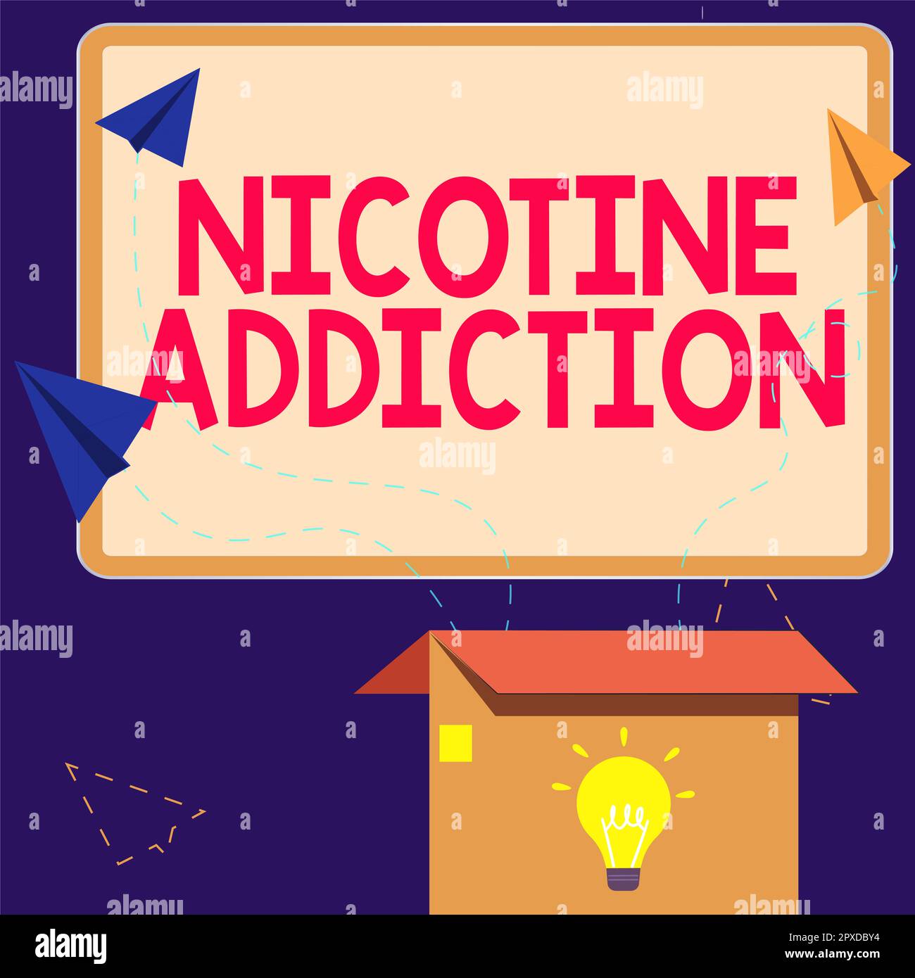 Conceptual display Nicotine Addiction, Business idea condition of being ...