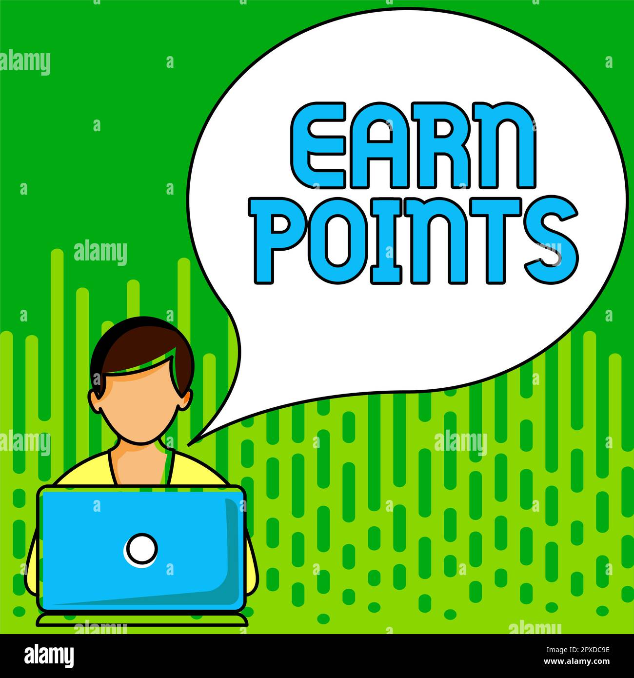 Handwriting text Earn Points, Word for to get praise or approval for ...