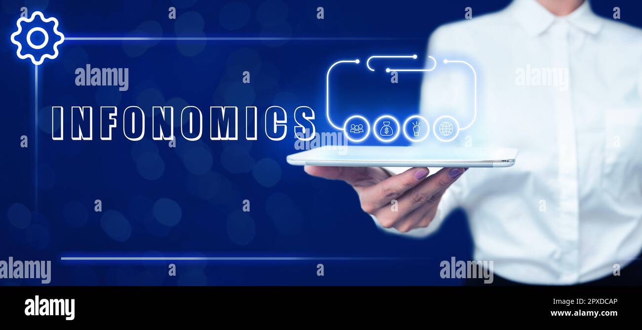Inspiration showing sign Infonomics, Internet Concept visual image used ...