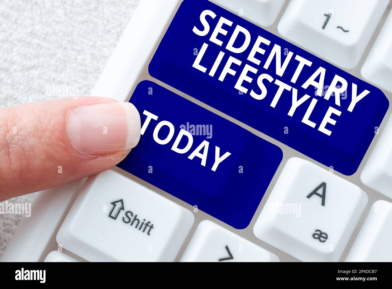 Conceptual display Sedentary Lifestyle, Word for ways and means of life ...