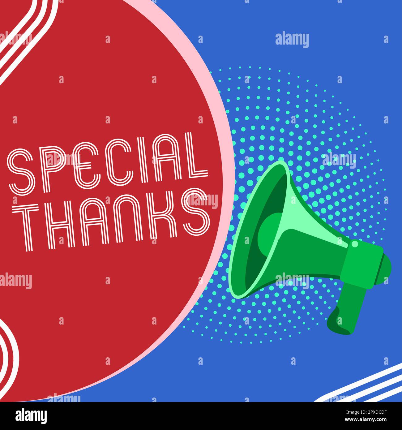 Handwriting text Special Thanks, Business approach expression of ...