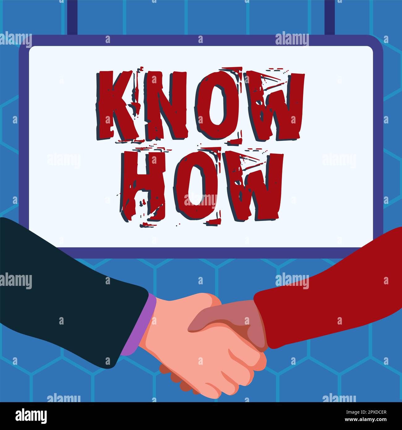 Sign displaying Know How, Word for The process to learn of doing things ...