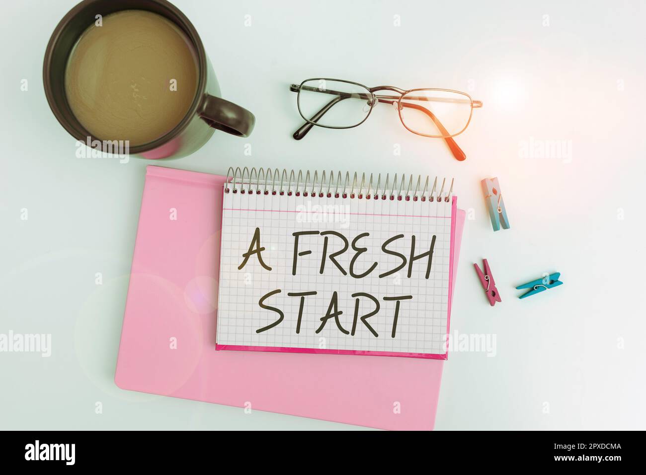 Conceptual display A Fresh Start, Internet Concept New beginnings ...