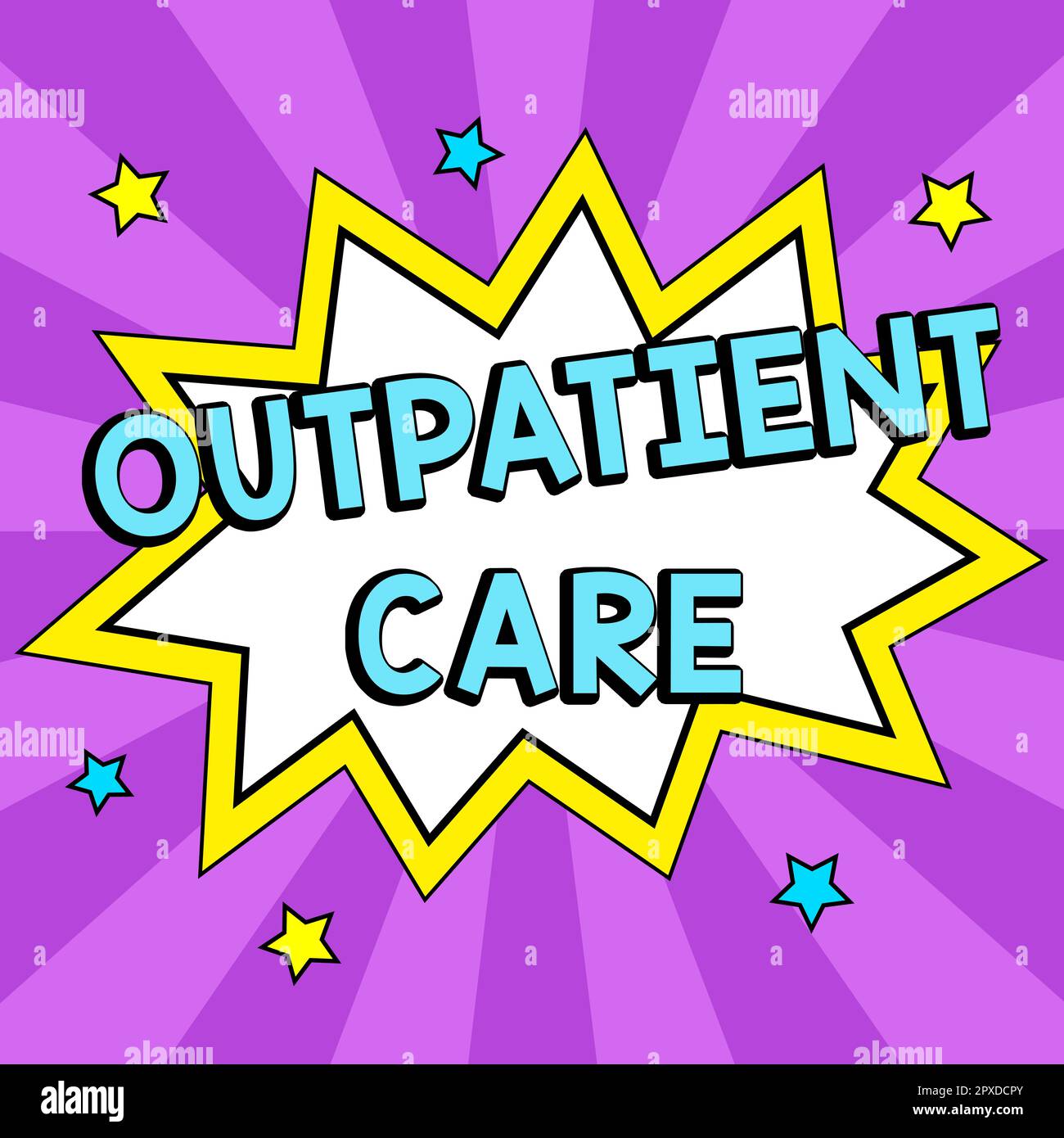 Hand writing sign Outpatient Care, Business showcase the final result ...