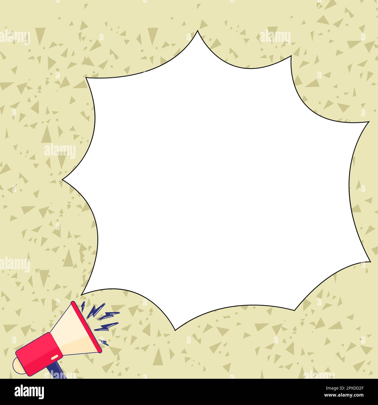 Bullhorn Voice Device With Speech Balloon Presenting Fresh Messages ...