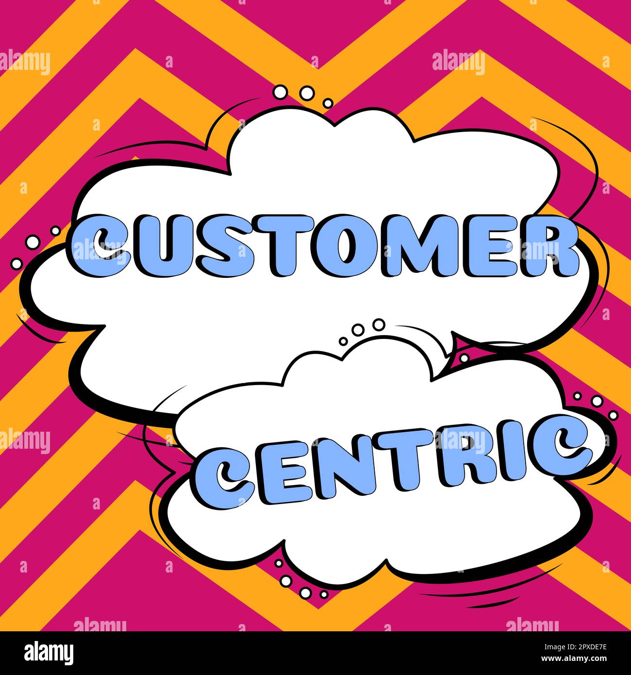 Sign Displaying Customer Centric Internet Concept Process Of Looking