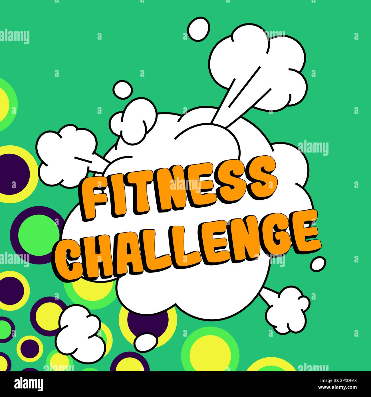 Hand writing sign Fitness Challenge, Business showcase condition of ...