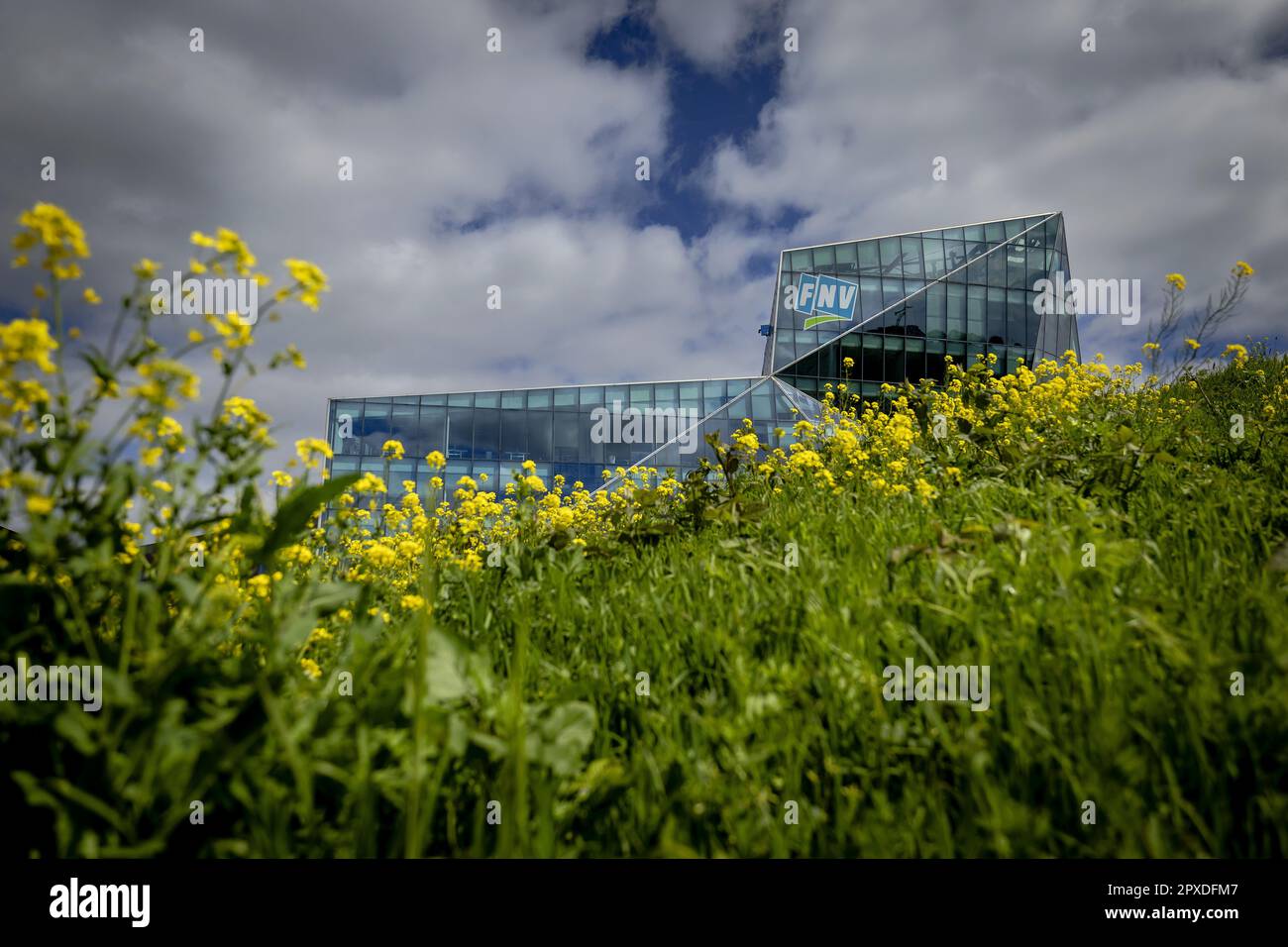 UTRECHT - Exterior of the central trade union house of trade union FNV ...