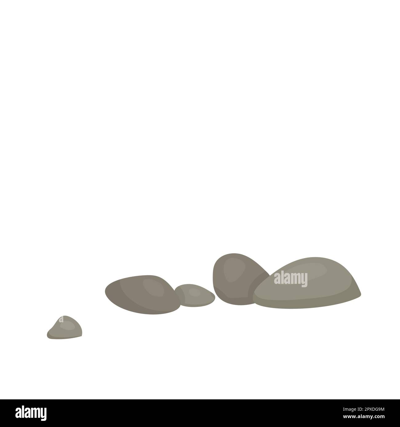 Gray stones. Nature background element. Vector cartoon illustration ...