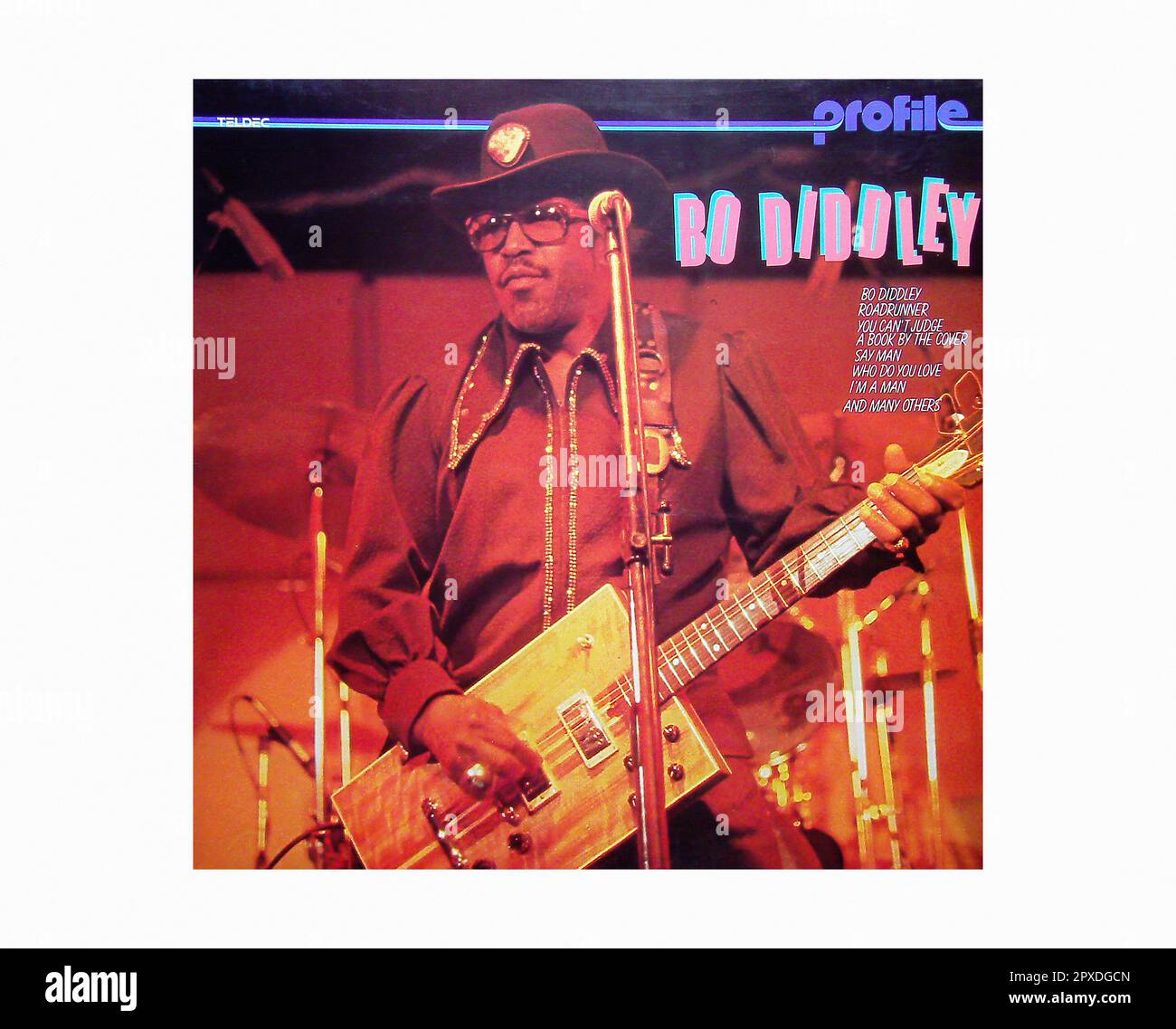 Bo Diddley - Profile - Vintage Vinyl Record Sleeve Stock Photo - Alamy