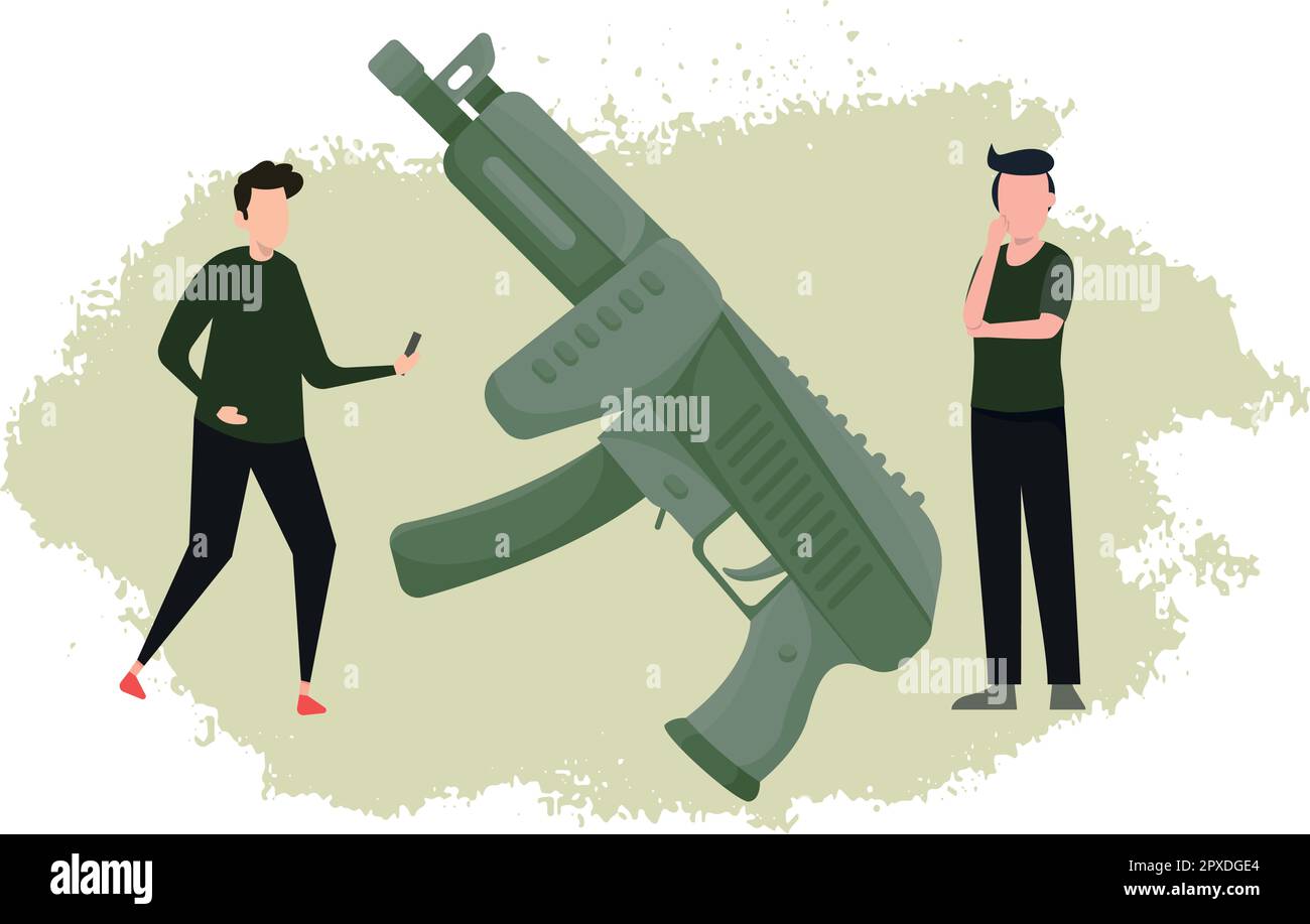 Sport guns Stock Vector Images - Alamy