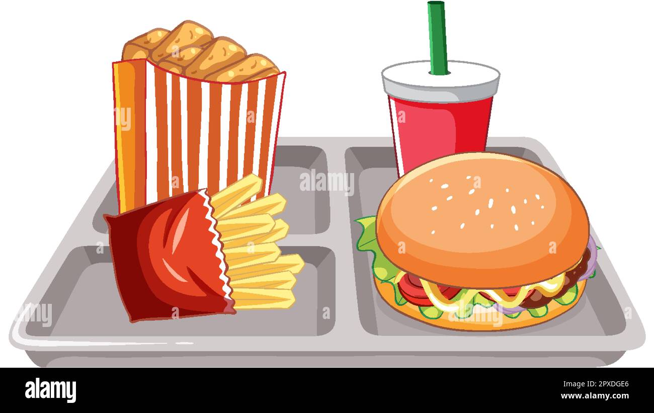 Fast food tasty sandwiches Stock Vector Images - Alamy