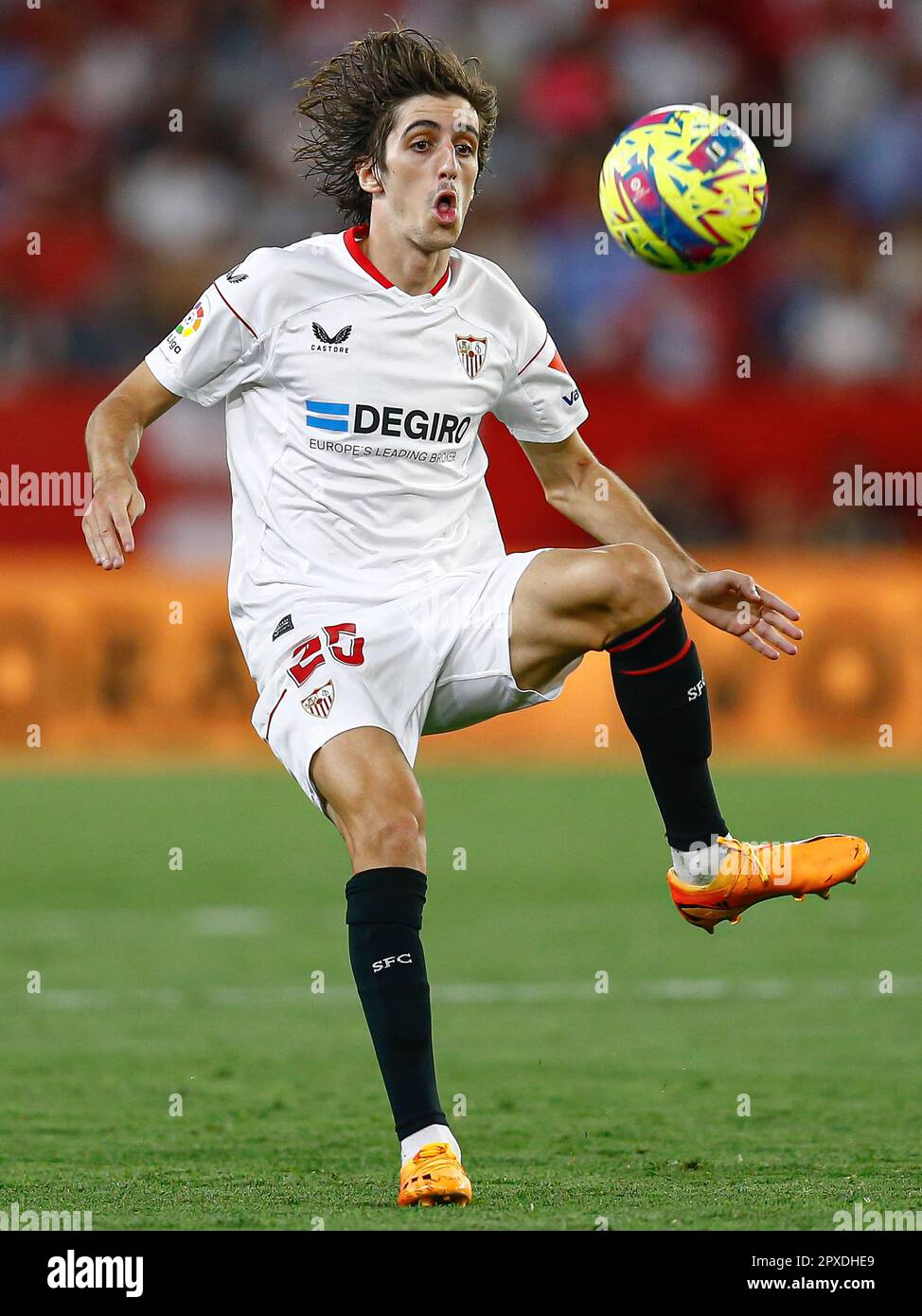 Bryan Gil of Sevilla FC during the La Liga match between Sevilla FC and Girona FC played at ...