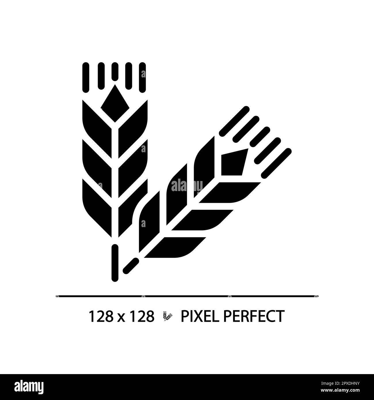 Food grains pixel perfect black glyph icon Stock Vector Image & Art - Alamy