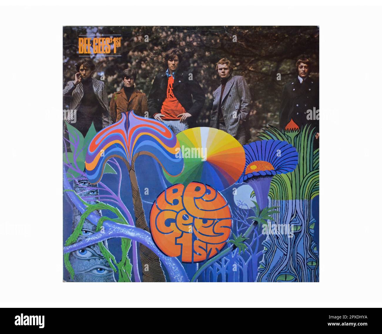 Bee Gees - 1st - Vintage L.P Music Vinyl Record Stock Photo - Alamy