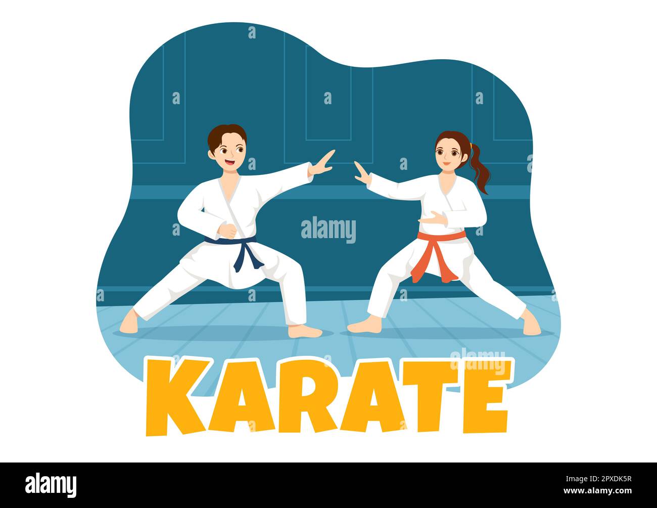 People Doing Some Basic Karate Martial Arts Moves, Fighting Pose and ...