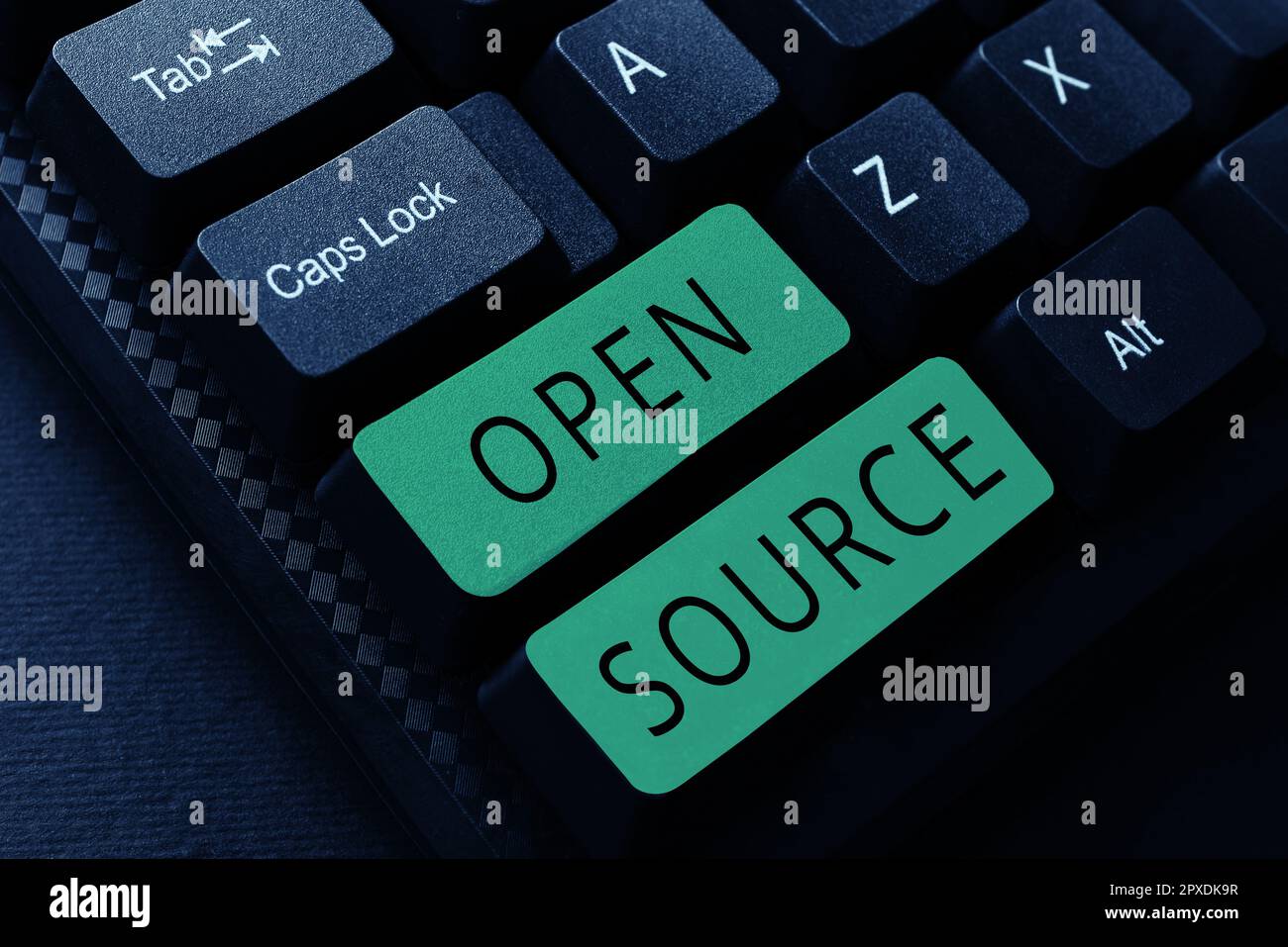 Writing displaying text Open Source, Concept meaning denoting software ... Writing displaying text Open Source, Concept meaning denoting software ...