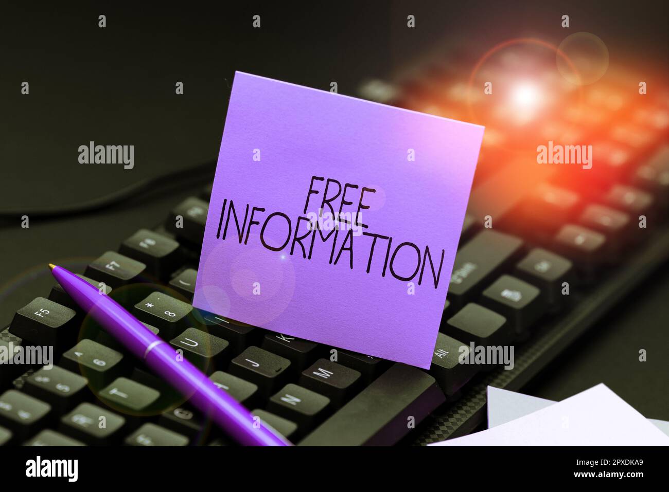 Hand writing sign Free Information, Business overview knowledge ...