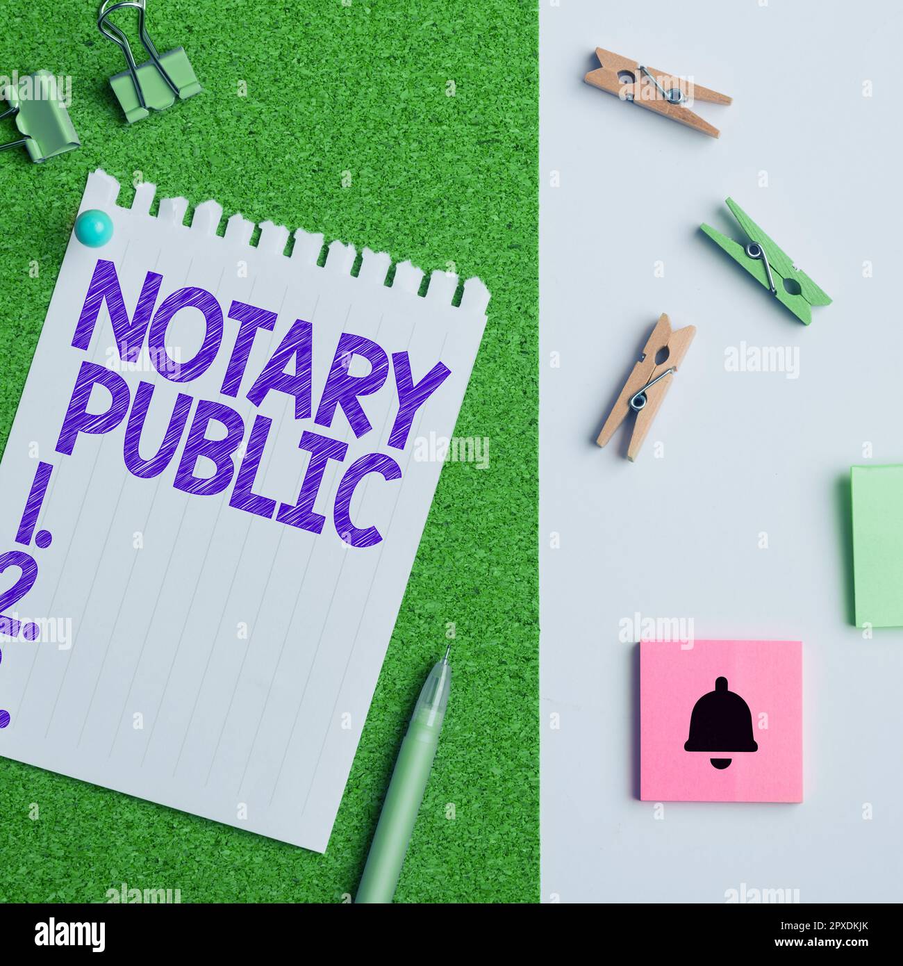 Handwriting text Notary Public, Word Written on Legality Documentation ...
