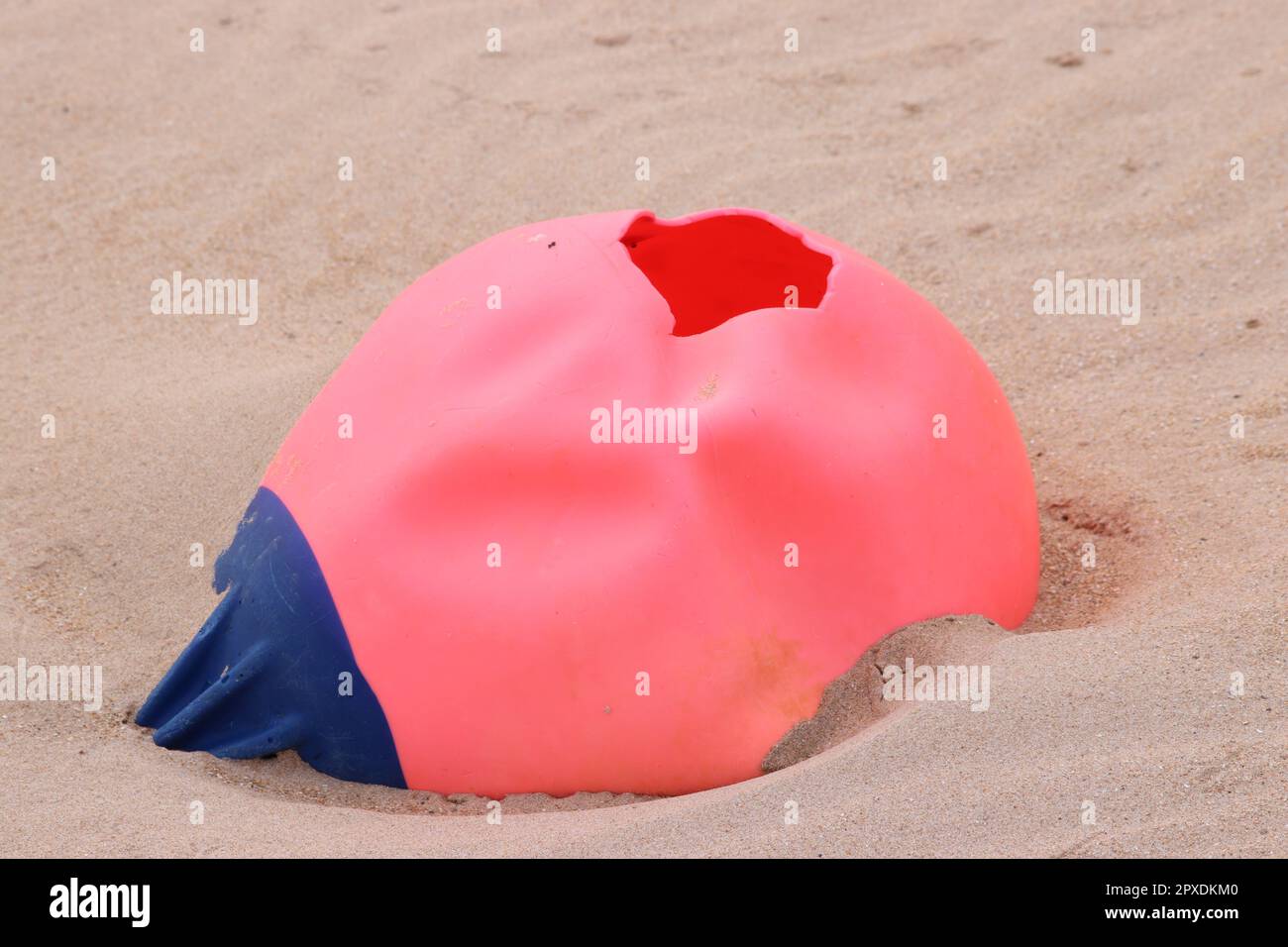 Plastic buoy washed up on beach Stock Photo - Alamy