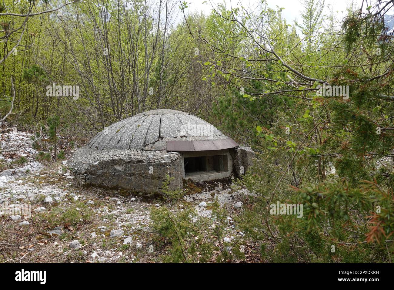 Abandoned bunker in Theth Valley, Albania Stock Photo - Alamy