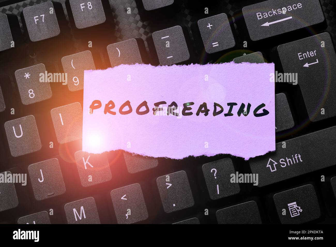 Conceptual display Proofreading, Conceptual photo act of reading and ...