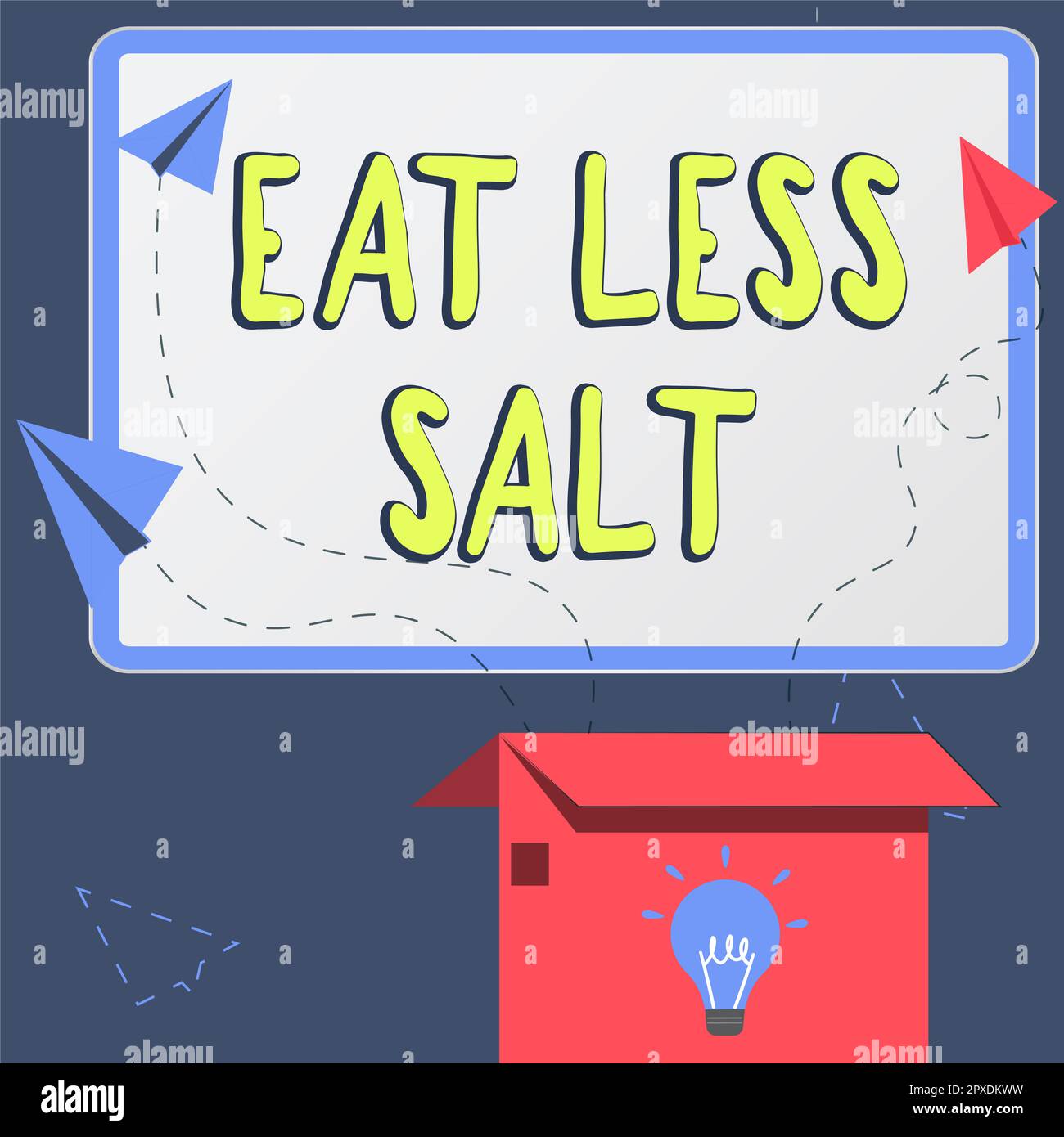 Hand writing sign Eat Less Salt, Business approach reducing the sodium ...