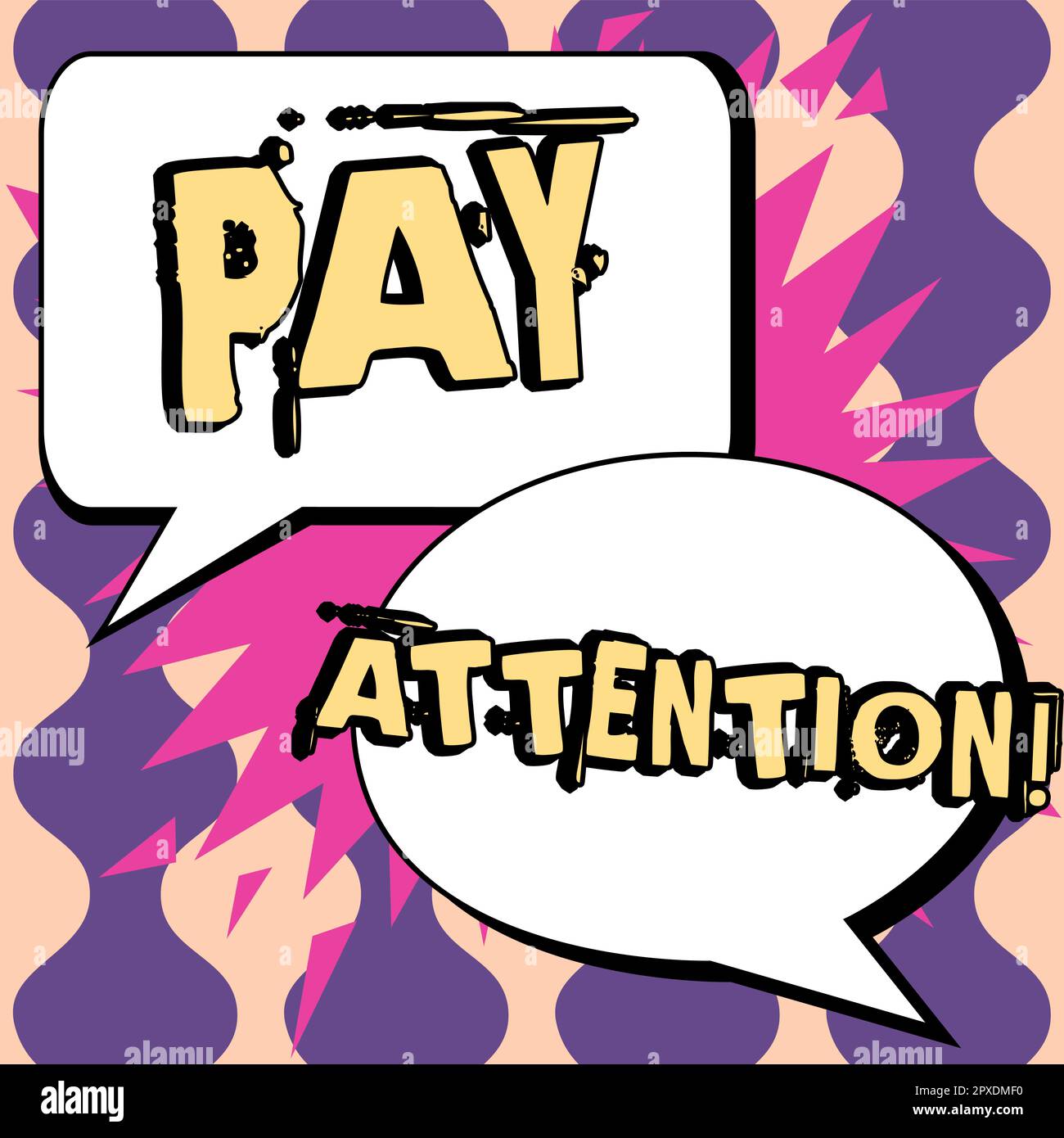 Writing displaying text Pay Attention, Word Written on take notice of ...