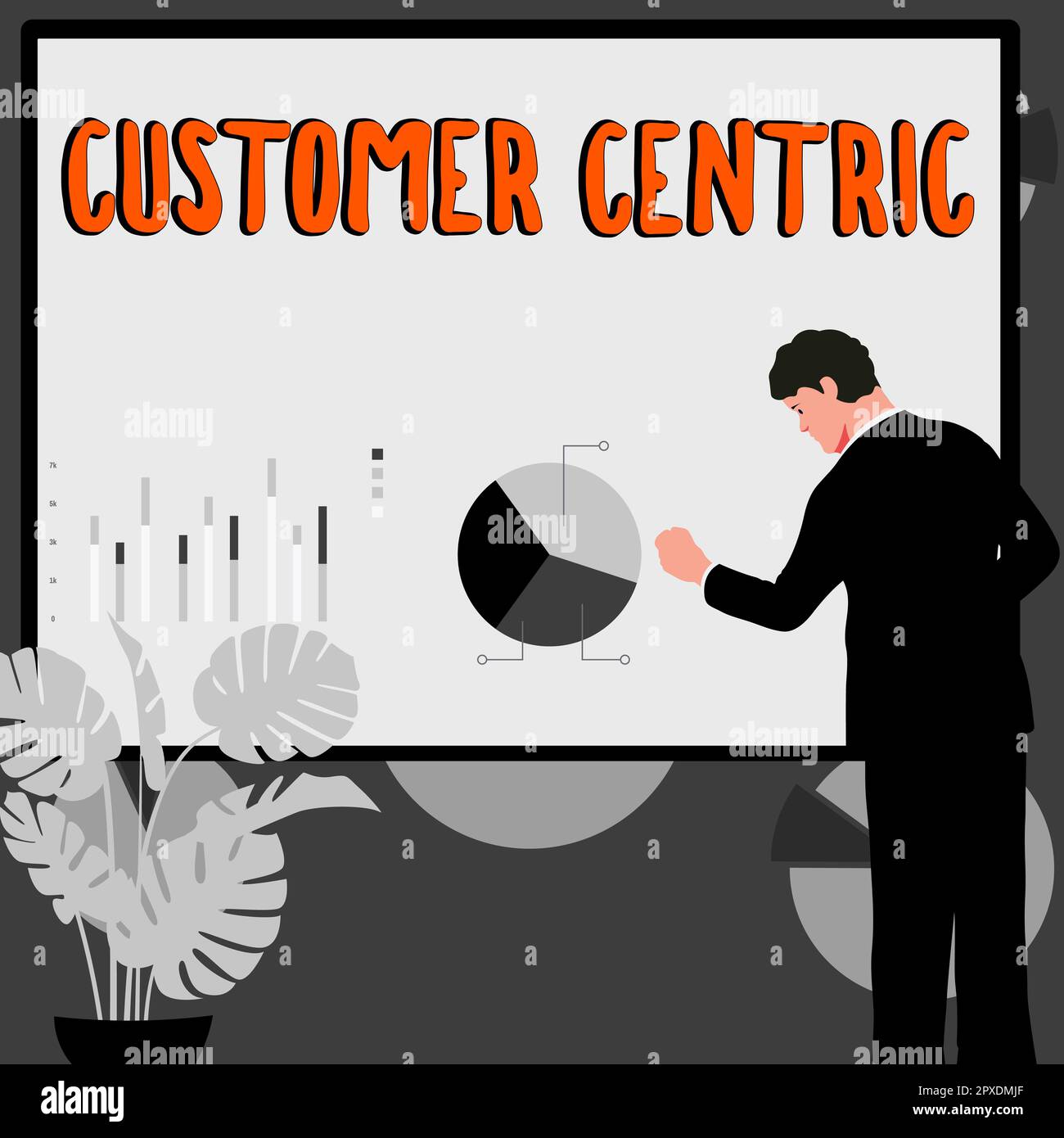Text sign showing Customer Centric, Concept meaning process of looking ...