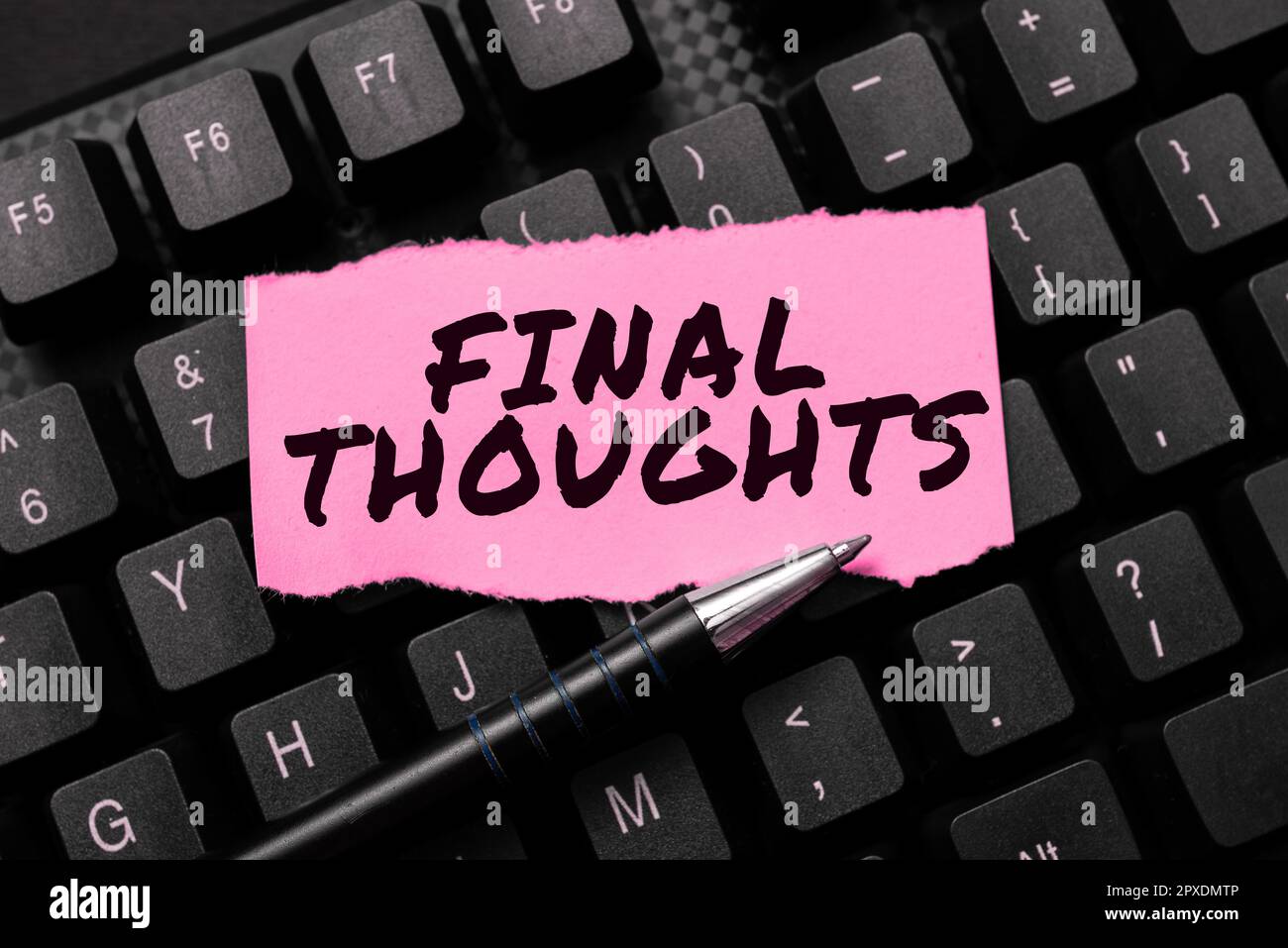 Hand writing sign Final Thoughts, Word for Conclusion Last Analysis ...