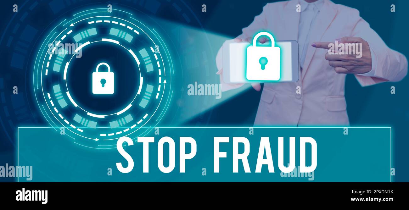 Handwriting text Stop Fraud, Word for campaign advices people to watch ...