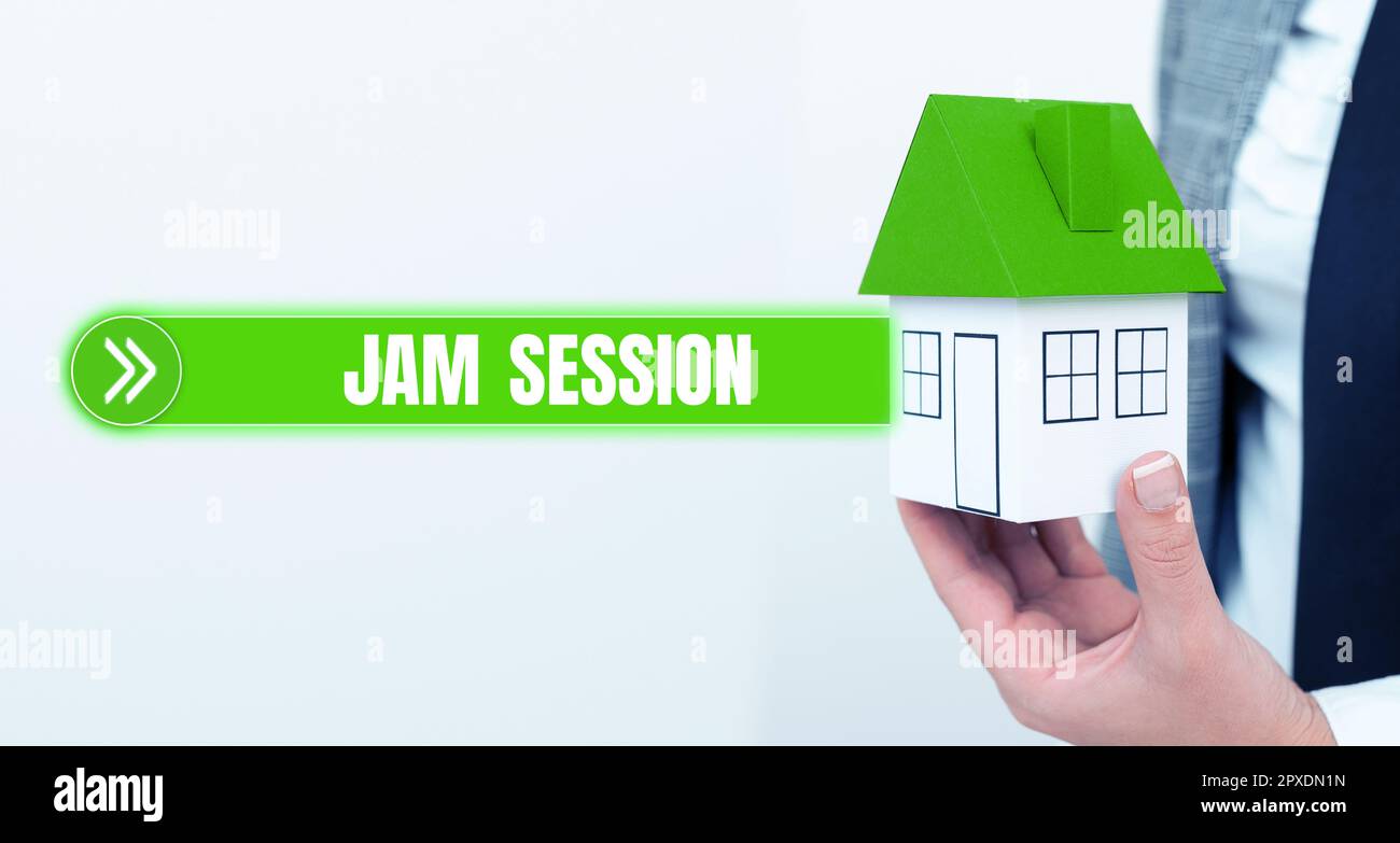Hand writing sign Jam Session, Business approach impromptu performance ... Hand writing sign Jam Session, Business approach impromptu performance ...
